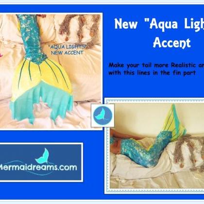 Aqua Mermaid Tail. A Piece Of Art Handmade By Mermaidreams. Tailored ...